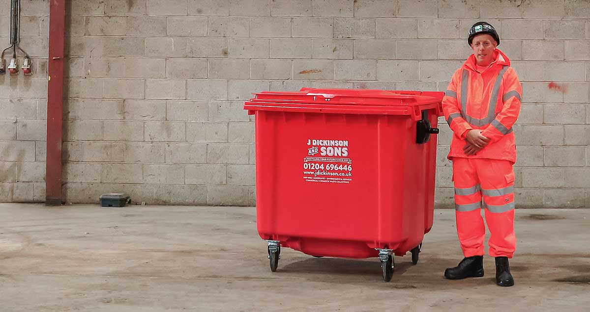 1100 Litre Wheelie Bin Service | J Dickinson & Sons
